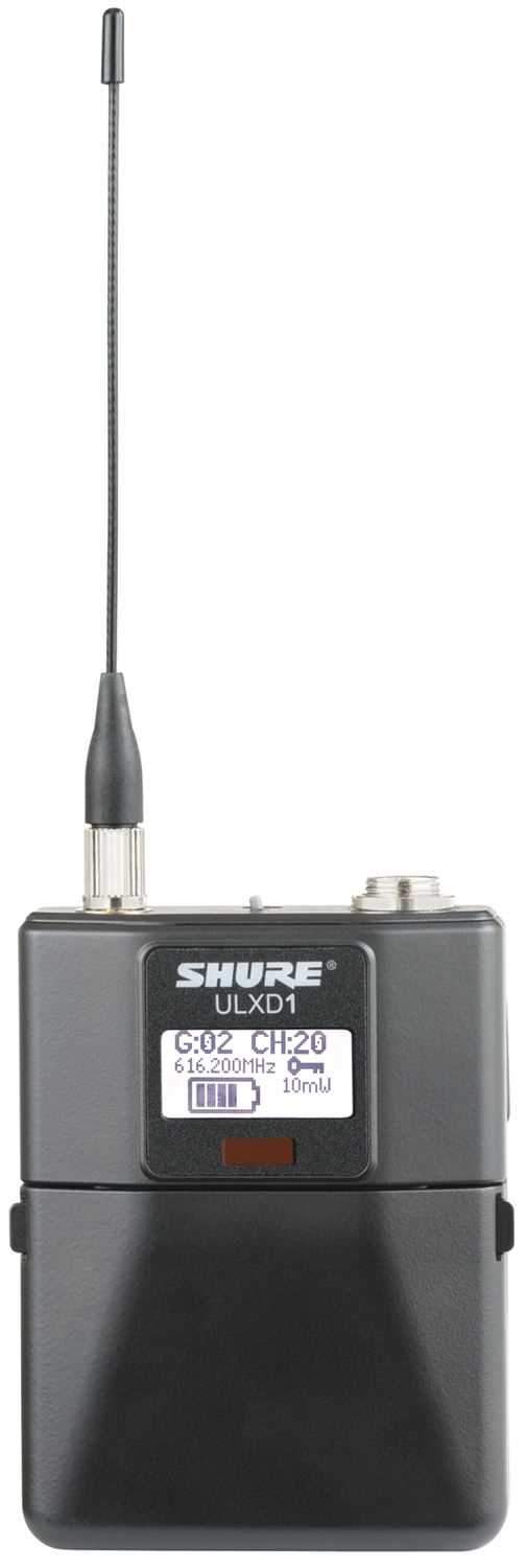 Shure ULXD1 Digital Wireless Bodypack Transmitter G50 – W&L Sound Consulting