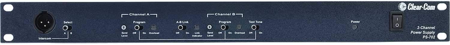 Clear-Com PS-702 2-Channel Rack Mount Power Supply – W&L Sound Consulting