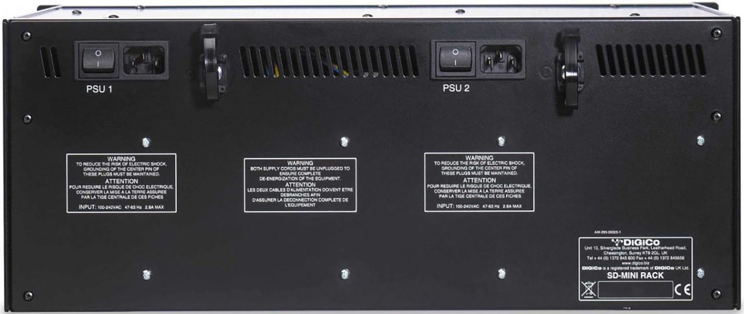 DiGiCo SD-MINI Compact I/O Rack with 4 Slots (up to 32 I/O) - 192kHz ...